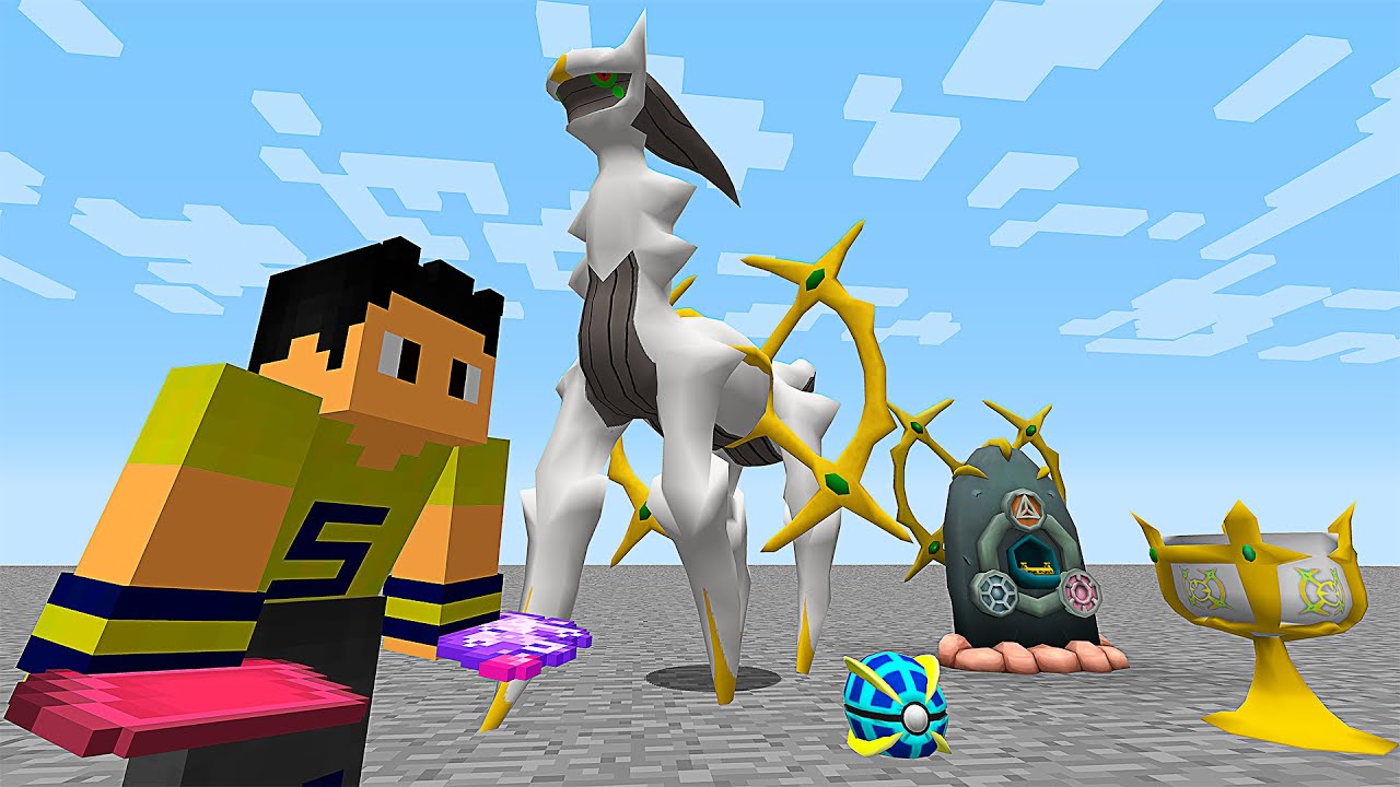 O Segredo do Deus Pokémon Arceus no Minecraft Pixelmon - YouTube