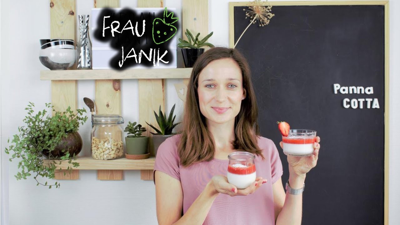 Vegane PANNA COTTA mit Kokosmilch 🥥🍓 - YouTube