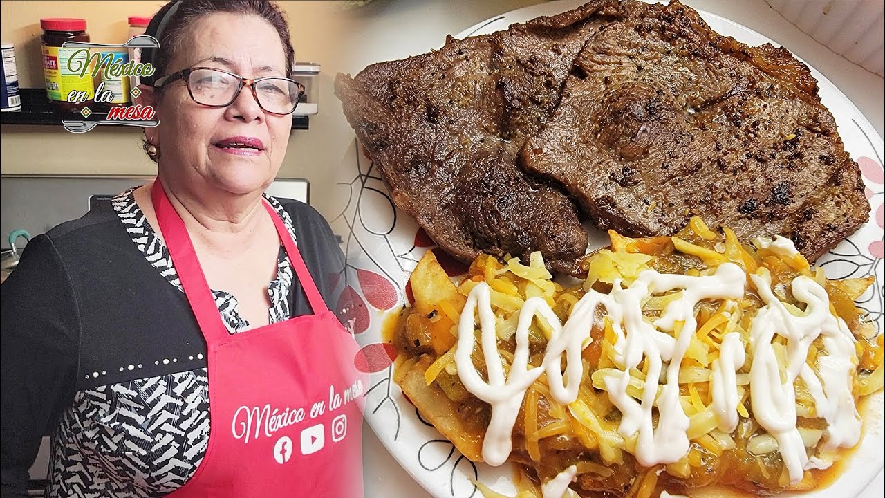 Una Rica Carne Guisada / Dorada Acompañada De Papas Con Chile Verde ...