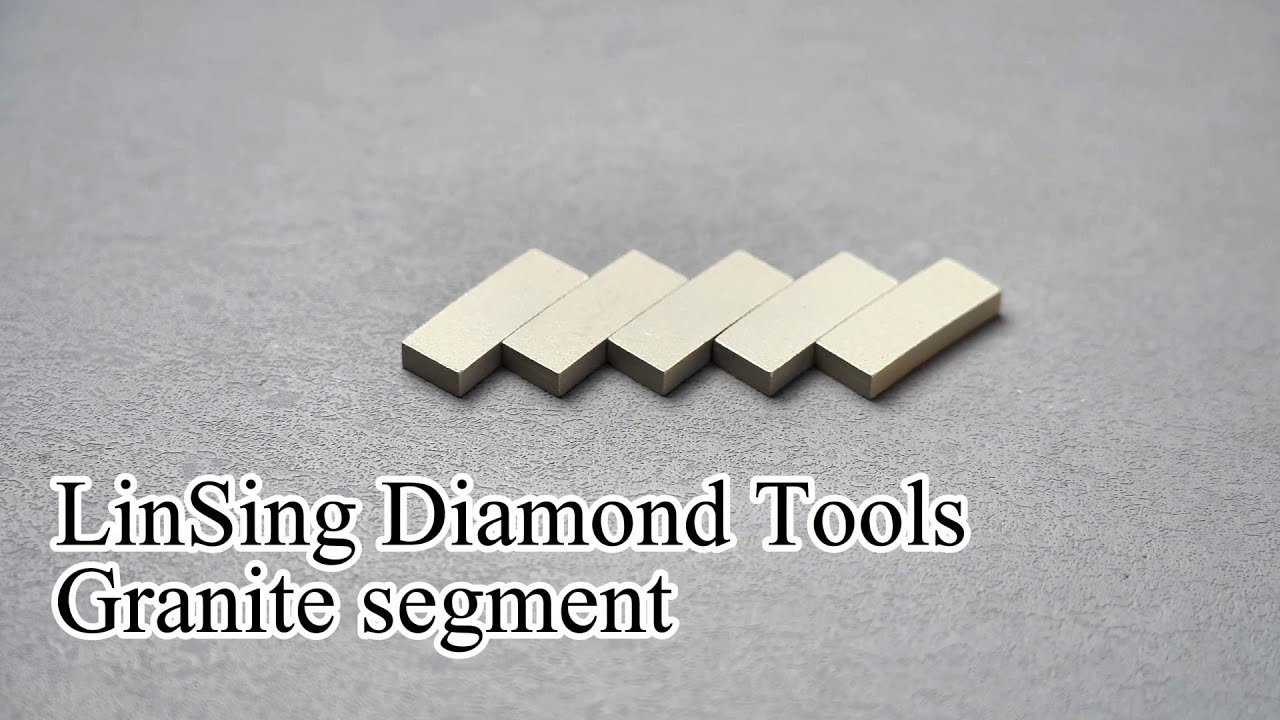 Linsing diamond segment for granite splitting&cutting - YouTube