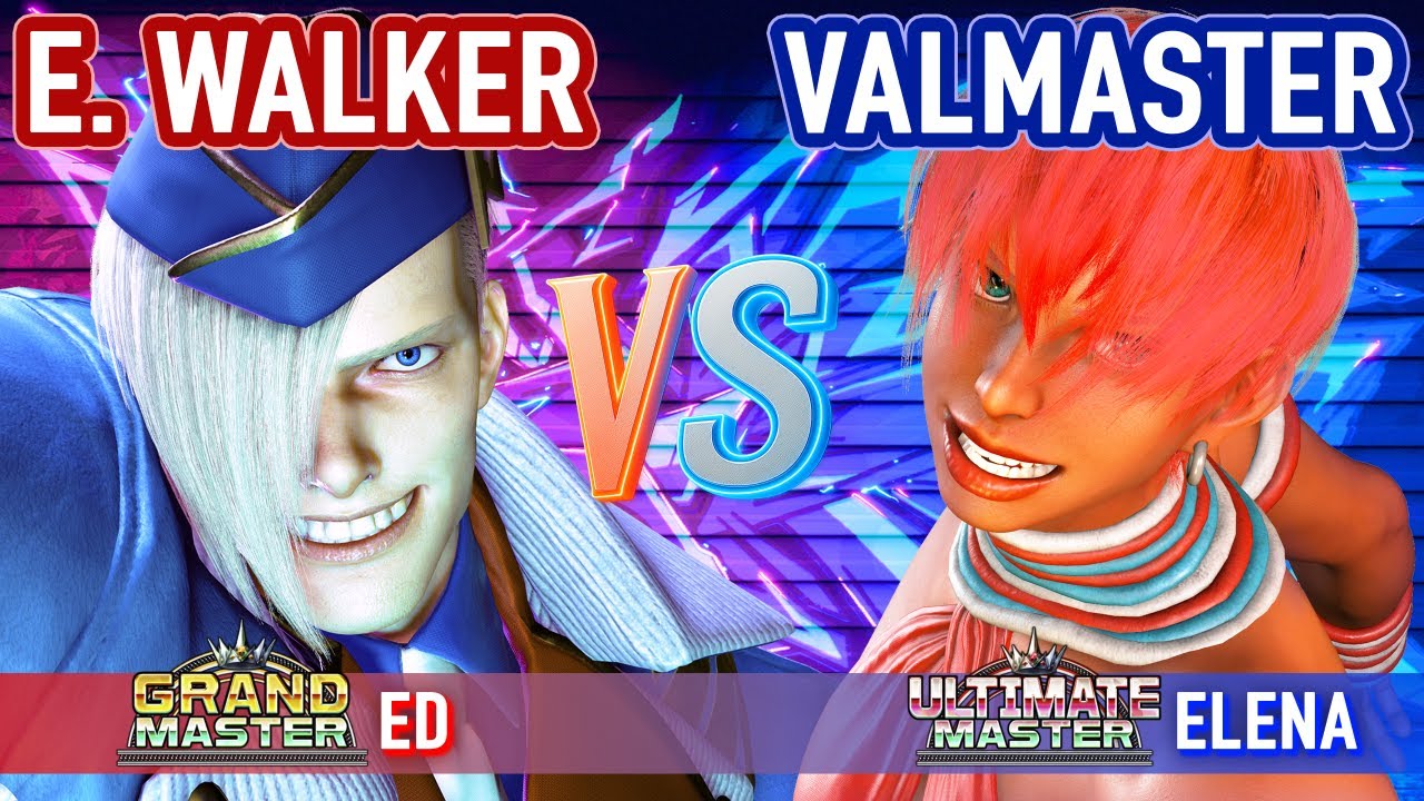 SF6 ENDING WALKER (Ed) vs VALMASTER (Elena) High Level Gameplay - YouTube