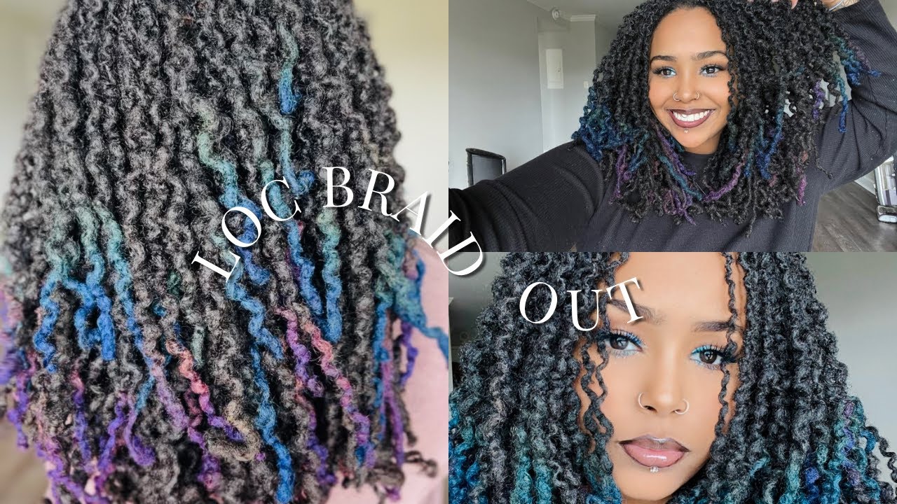 LOC BRAID OUT TAKE DOWN | LOC NEW GROWTH & MORE - YouTube
