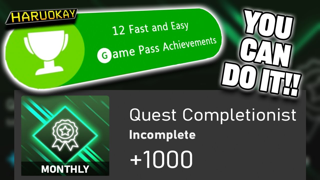 12 Fast & Easy XBOX Game Pass Achievements - YouTube