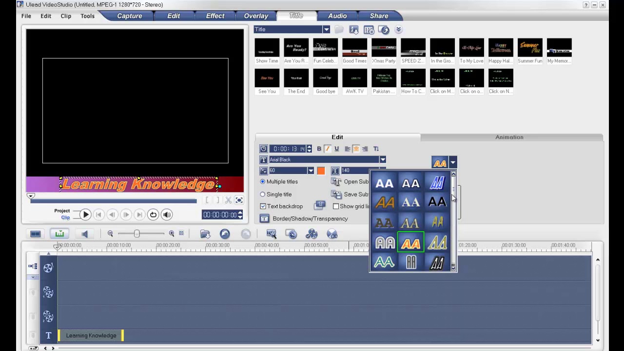 Ulead video studio tutorial part 9 - YouTube