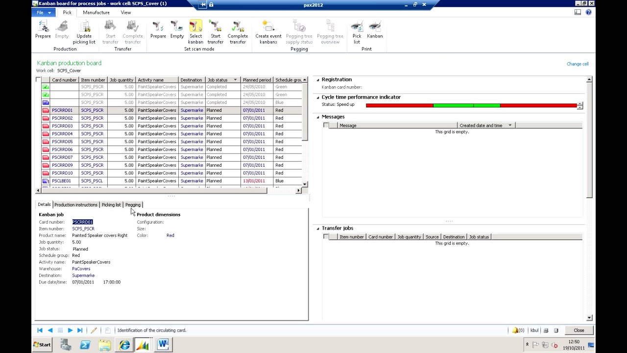 Microsoft Dynamics AX 2012 - Production Scheduling - Part 5 - YouTube