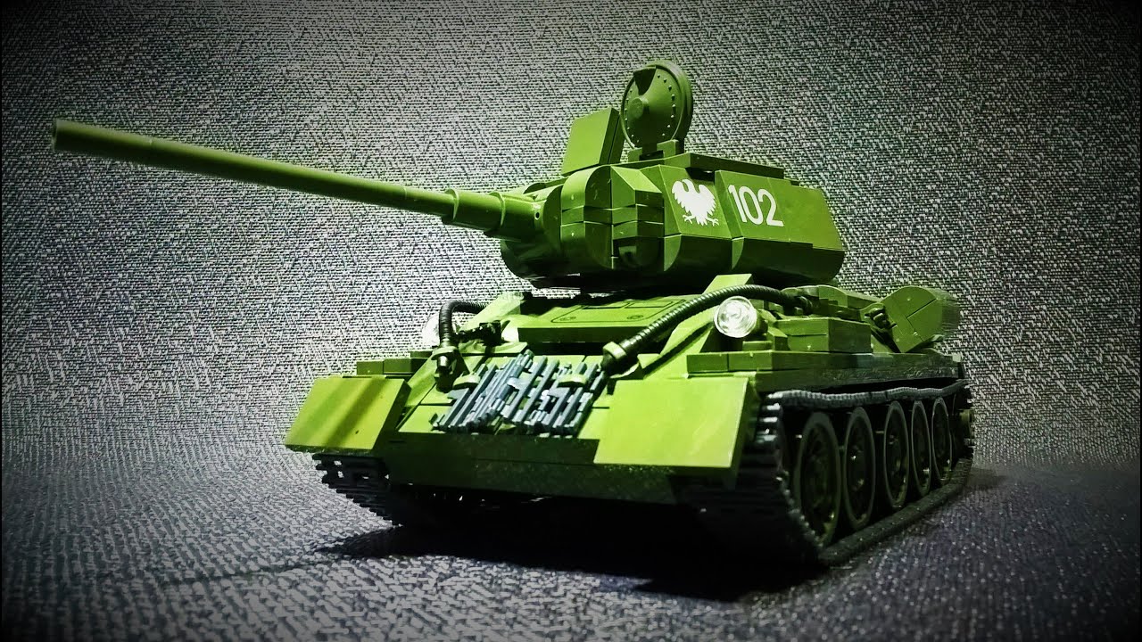WOT SU-85 +T34/85 "Rudy" Cobi MOC + test drive - YouTube