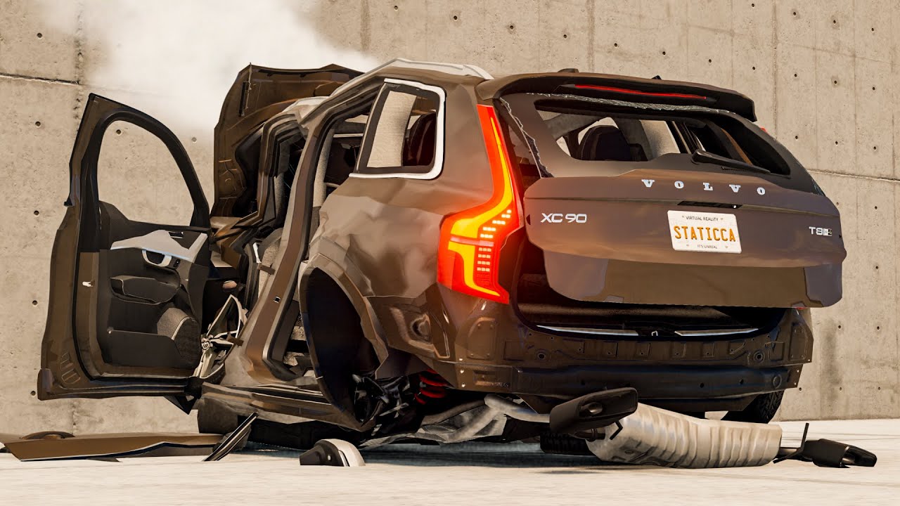 Volvo XC90 Crash Test - BeamNG.Drive - YouTube