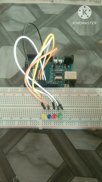 Led chaser 😎🤯| how to make arduino led chaser | #arduino #shorts #viral #led #harishshorts - YouTube