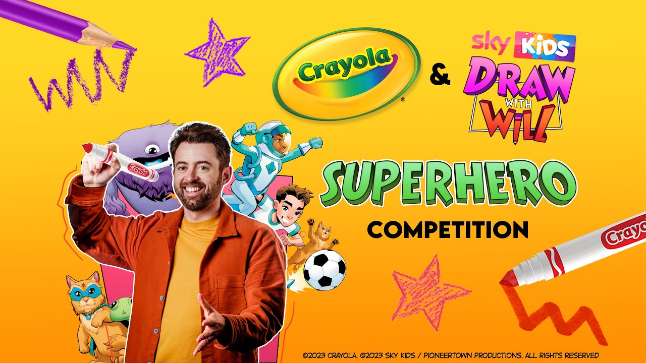 Crayola's SUPERHERO competition! Draw with Will and win amazing prizes ...