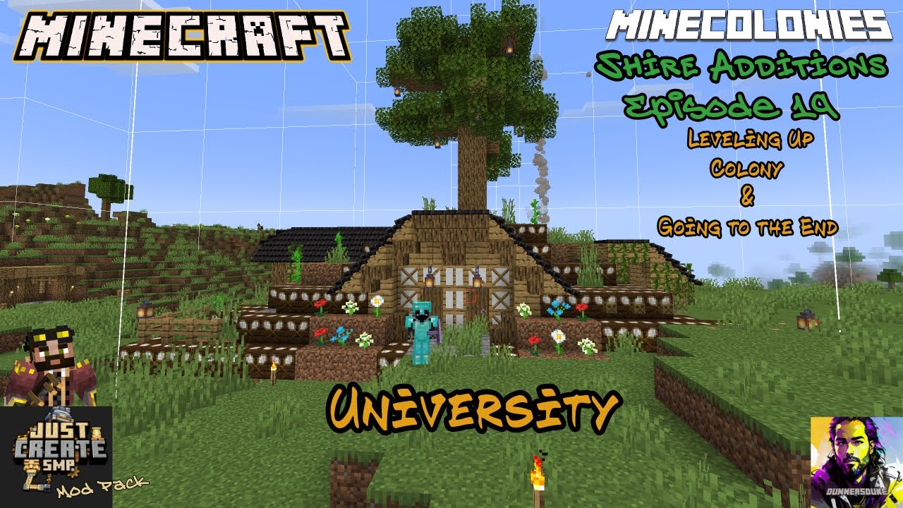 Just Create SMP mod pack & Minecolonies Shire Additions. Building ...