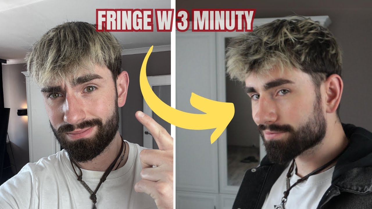 Messy Textured Fringe - Jak Szybko Ułożyć Włosy - YouTube