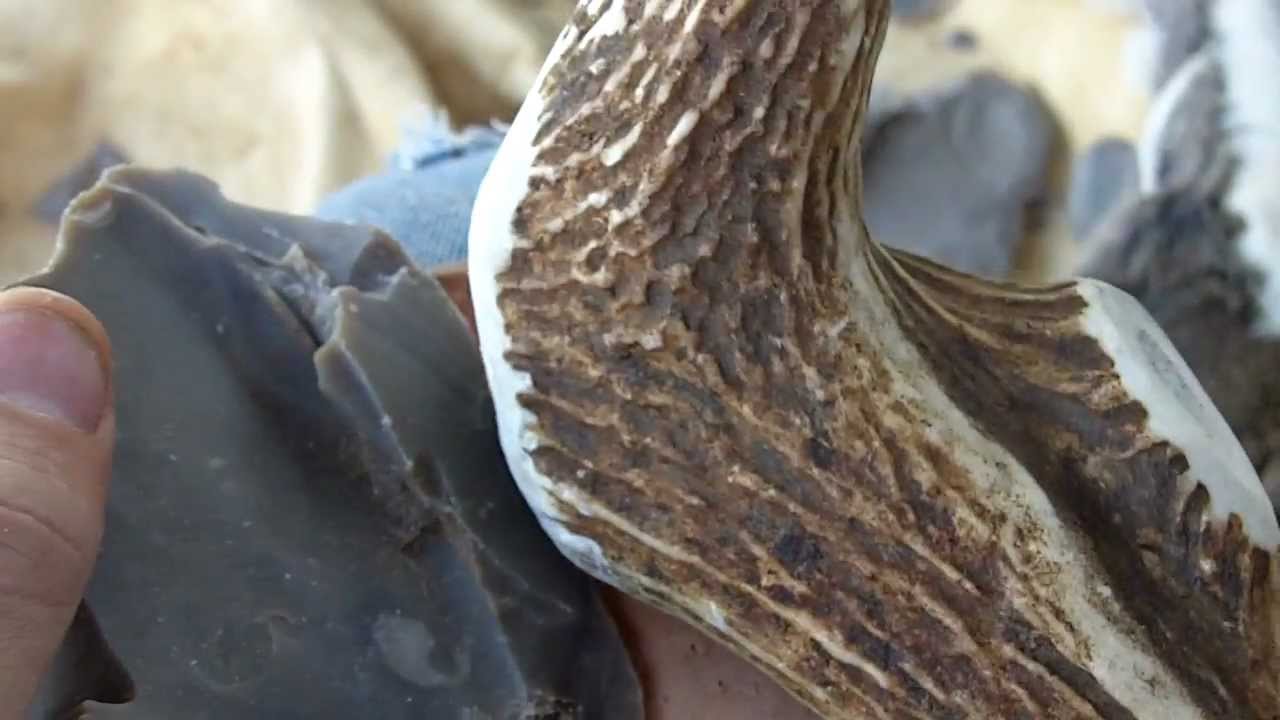 174 - Spalling Blades From Raw Chert (Flint) Core - YouTube
