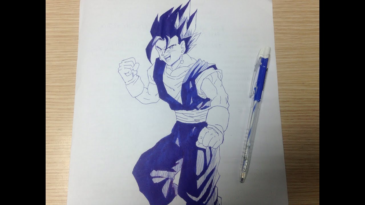 Drawing vegito real timelapse | dragonball z - YouTube