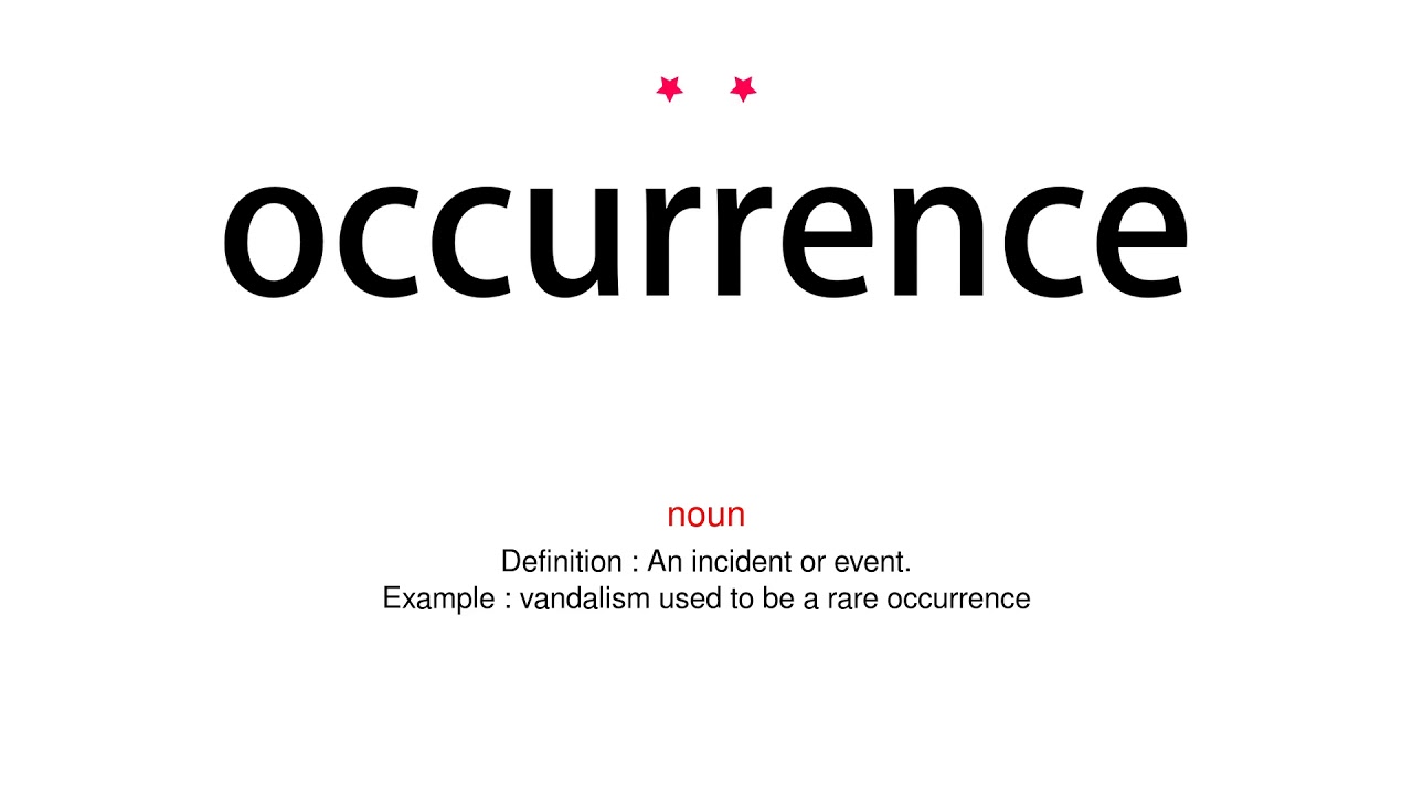 How to pronounce occurrence - Vocab Today - YouTube