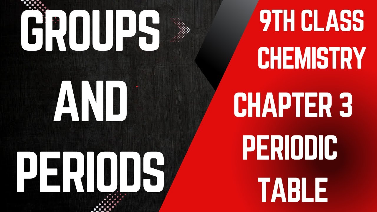 GROUPS AND PERIODS ||9TH CLASS CHEMISTRY|| CHAPTER 3 ||@jhwconcepts711 ...