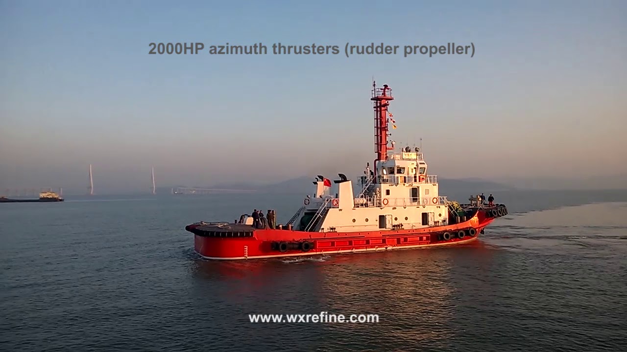 2000HP azimuth thrusters rudder propeller - YouTube