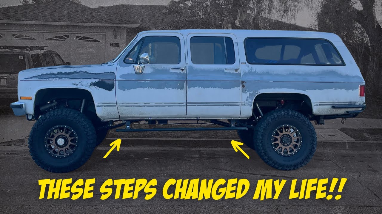 How to install Powersteps on your Squarebody! - YouTube