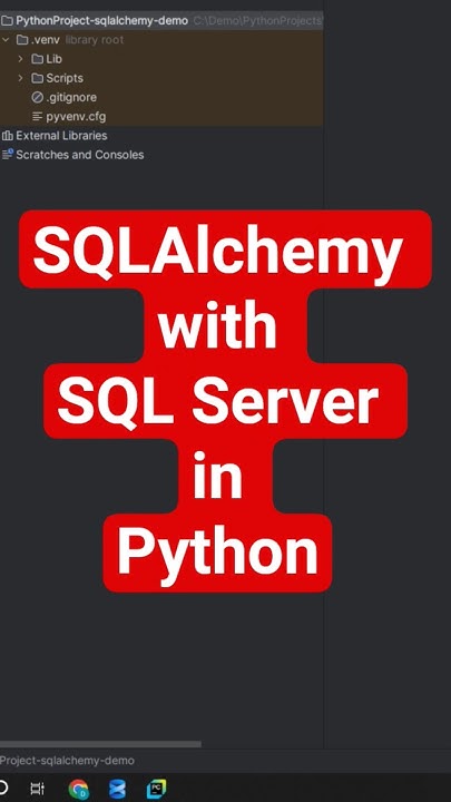 SQLAlchemy with SQL Server in Python #python #coding - YouTube