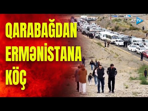 Ermənilər Qarabağı belə tərk edirlər – ANBAAN GÖRÜNTÜLƏR