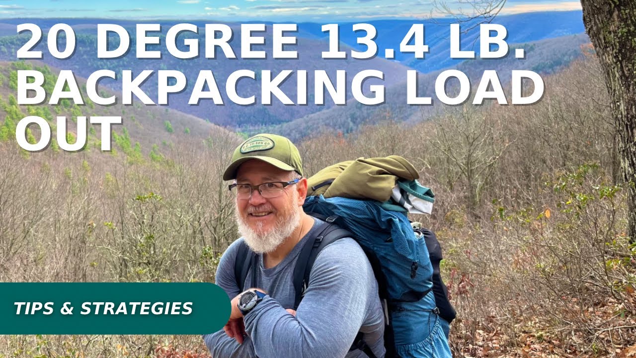 My 20 degree backpacking load out 13.5 pounds - YouTube