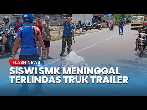 Motor Masuk Kolong, Siswi SMK Tewas Terlindas Truk Trailer di Cilincing Jakarta Utara
