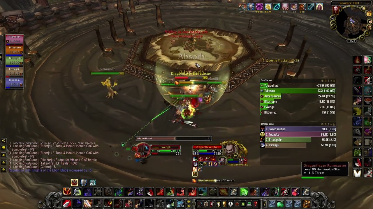 WoW WotLK Classic arms warrior pve Heroic Utgarde Keep - YouTube