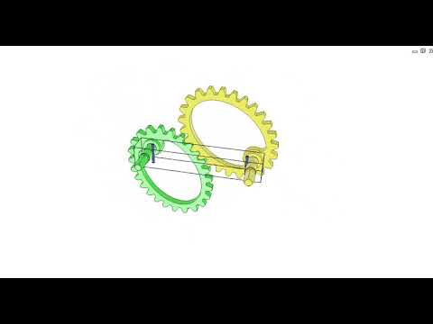Ellipse gear drive from anti parallelogram mechanism - YouTube