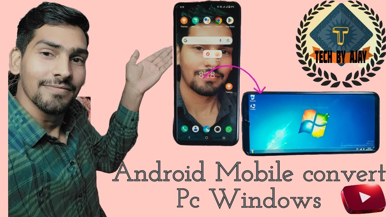 Any Android Mobile convert To Windows 7 || Without Any Root - YouTube
