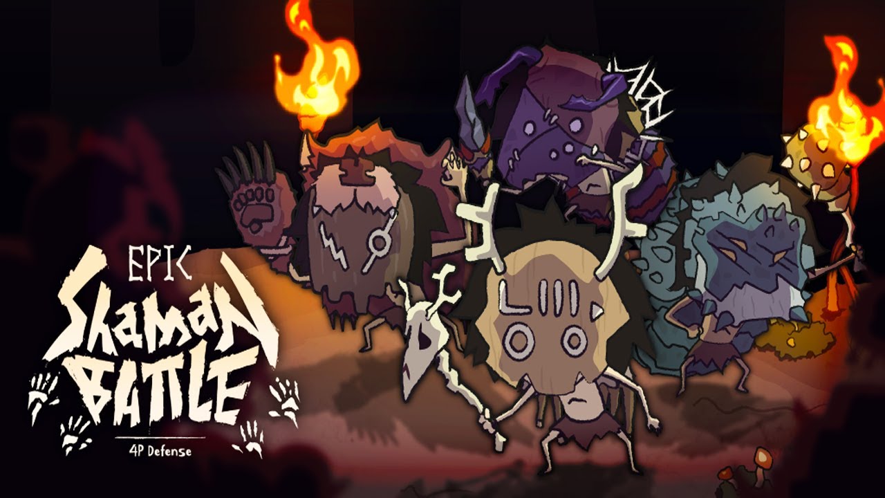 Epic Shaman Battle: 4P Defense Gameplay - YouTube
