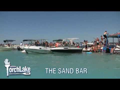 Torch Lake Sand Bar - YouTube