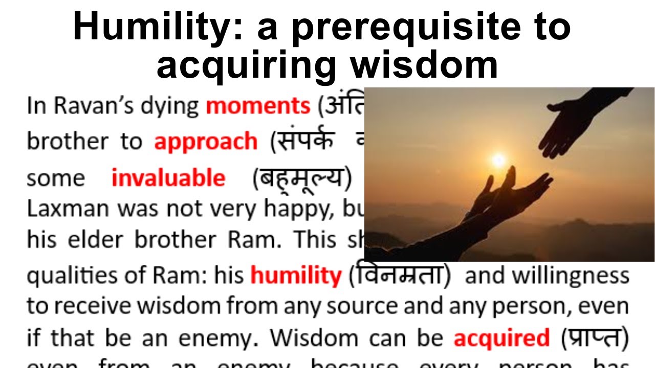 Humility And Wisdom | Motivational Story | Passage Reading | Moral ...