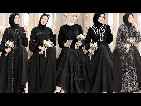 Gamis Hitam Terbaru 2026 | Model Mewah & Elegan Size M L XL XXL