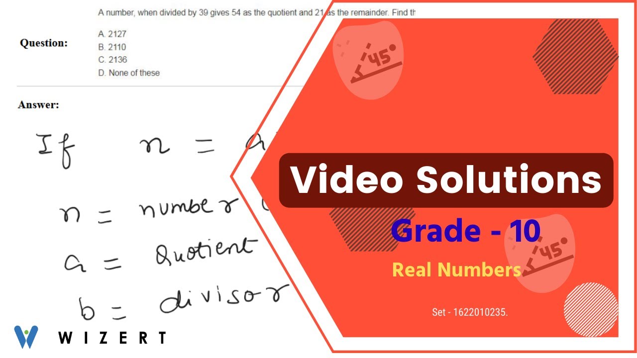 Free Grade 10 Real Numbers - Real Numbers Video Lessons - Set ...