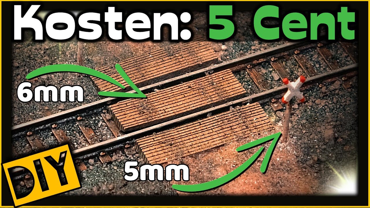 kleiner Bahnübergang - selber bauen DIY (Teil 1)🚂 [#163] Modellbahn H0 ...