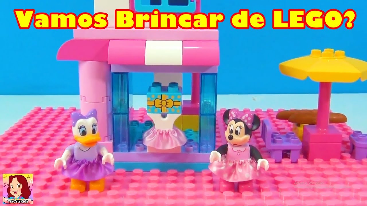 Shopping de Lego, Escola de Lego e Casa da Minnie de Lego! #lego # ...