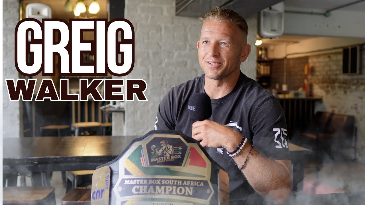 Master Box SA Super Middleweight Champion Greig Walker speaks after winning the title at 47 ...