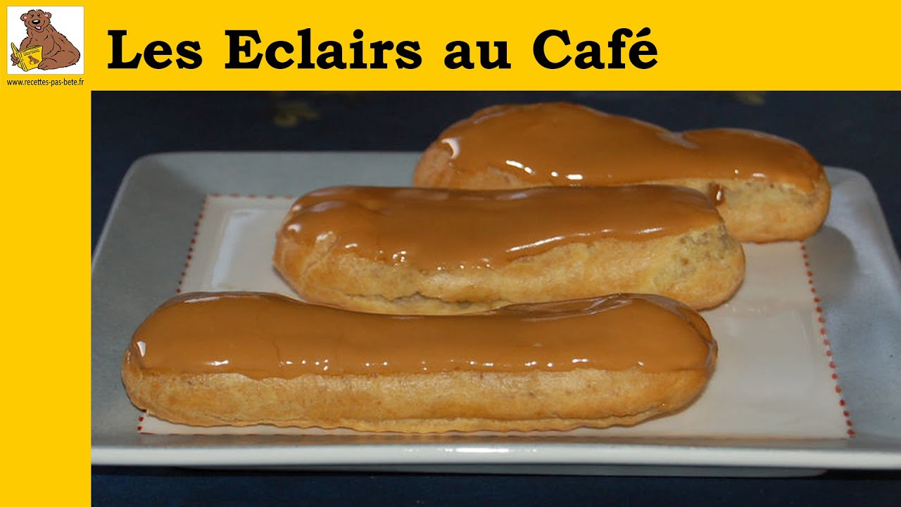 les éclairs au café (recette facile) - YouTube