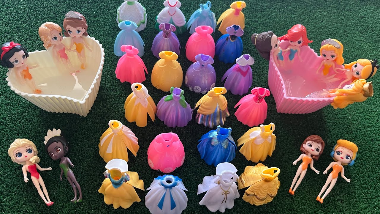 ASMR Unboxing Mattel Disney Princess Spin & Reveal Surprise Dolls ...