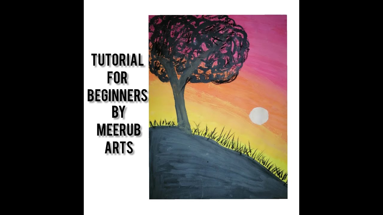 Easy Painting For Beginners Using Poster Color - Step By Step - By ...