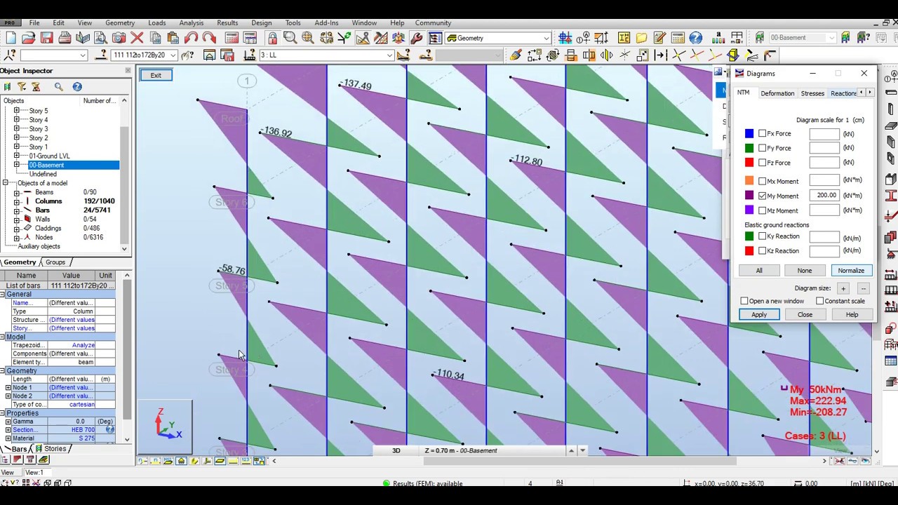 13-How to Show Results on Structure in Robot Structure for Steel ...
