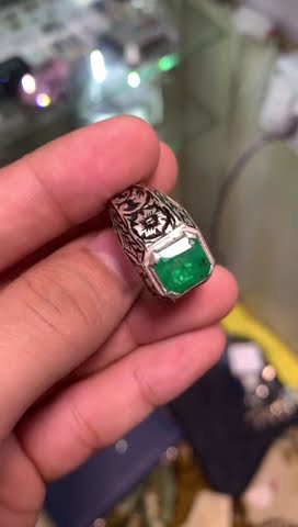 Real gem Ring for men - YouTube