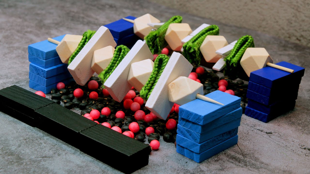 Stop Motion Cooking | Making Kebabs from Kitchen Tools | STUFFood - YouTube