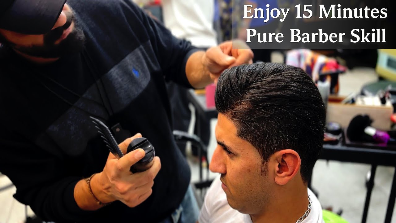 Enjoy 15 Minutes of Pure Barber Skill | Clean Men’s Haircut - YouTube