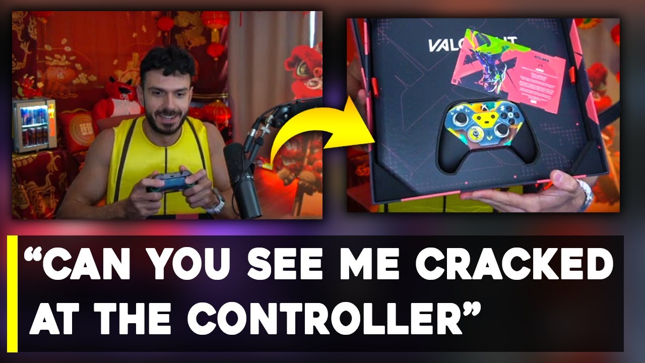 Tarik Shows his Custom Controller for Valorant Console Received From ...