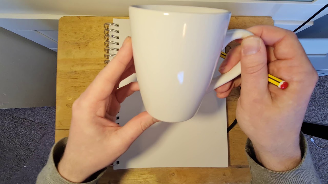 Observational drawing - How to draw a mug using ellipses - YouTube