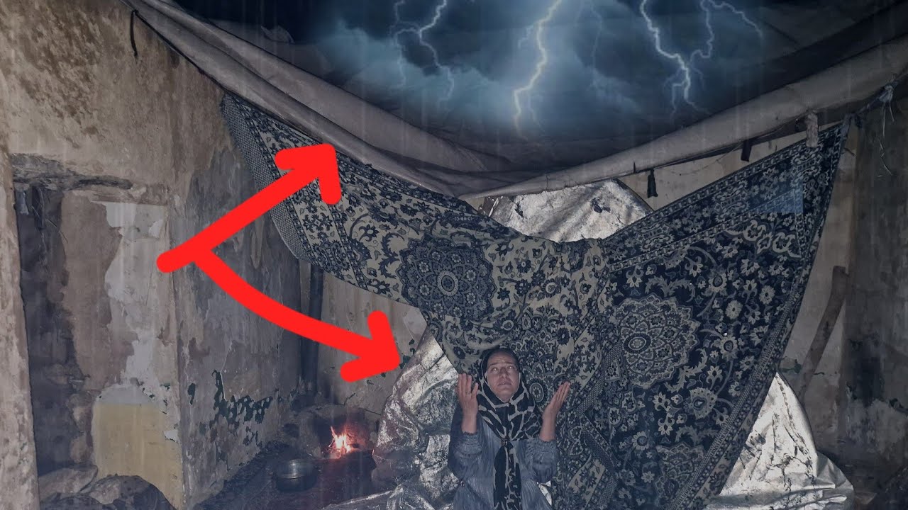 How do a mother and her disabled child live in the rain and storm ...