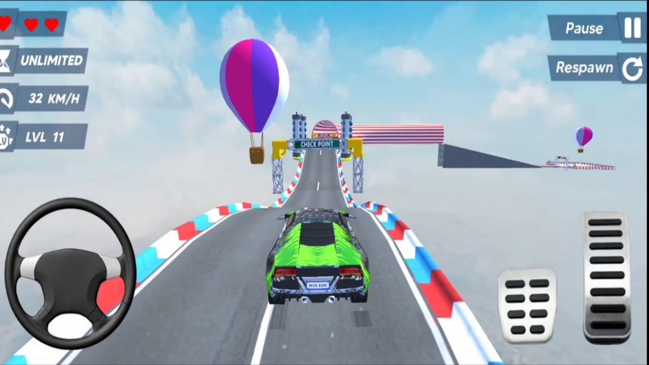 Very hard Car Stunts Driving - Sport Car Racing Simulator 2021 ...