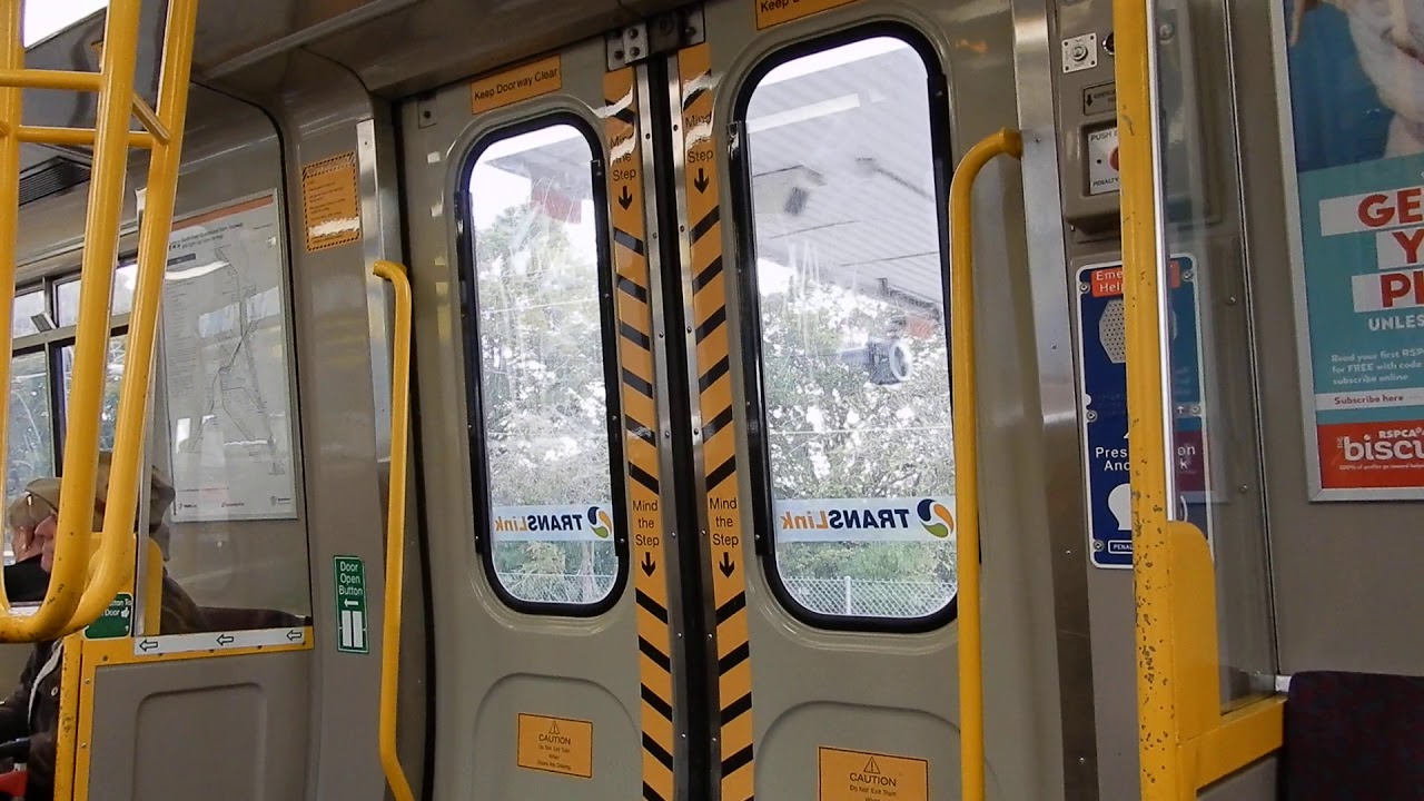 Queensland Rail Electric multiple unit (EMU 54): Northgate to Wooloowin ...