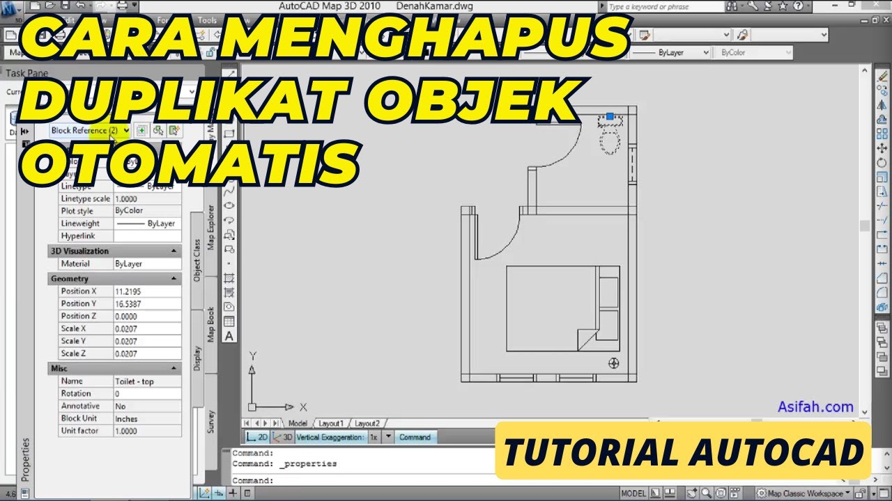 Cara Menghapus Duplikat Objek Di Autocad Delete Duplicate Objects