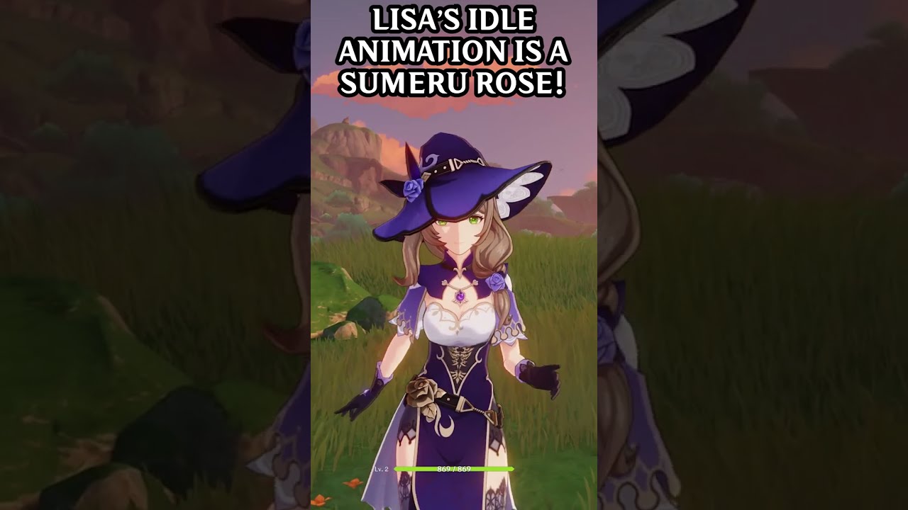 SUMERU Rose in Lisa's idle animation - YouTube
